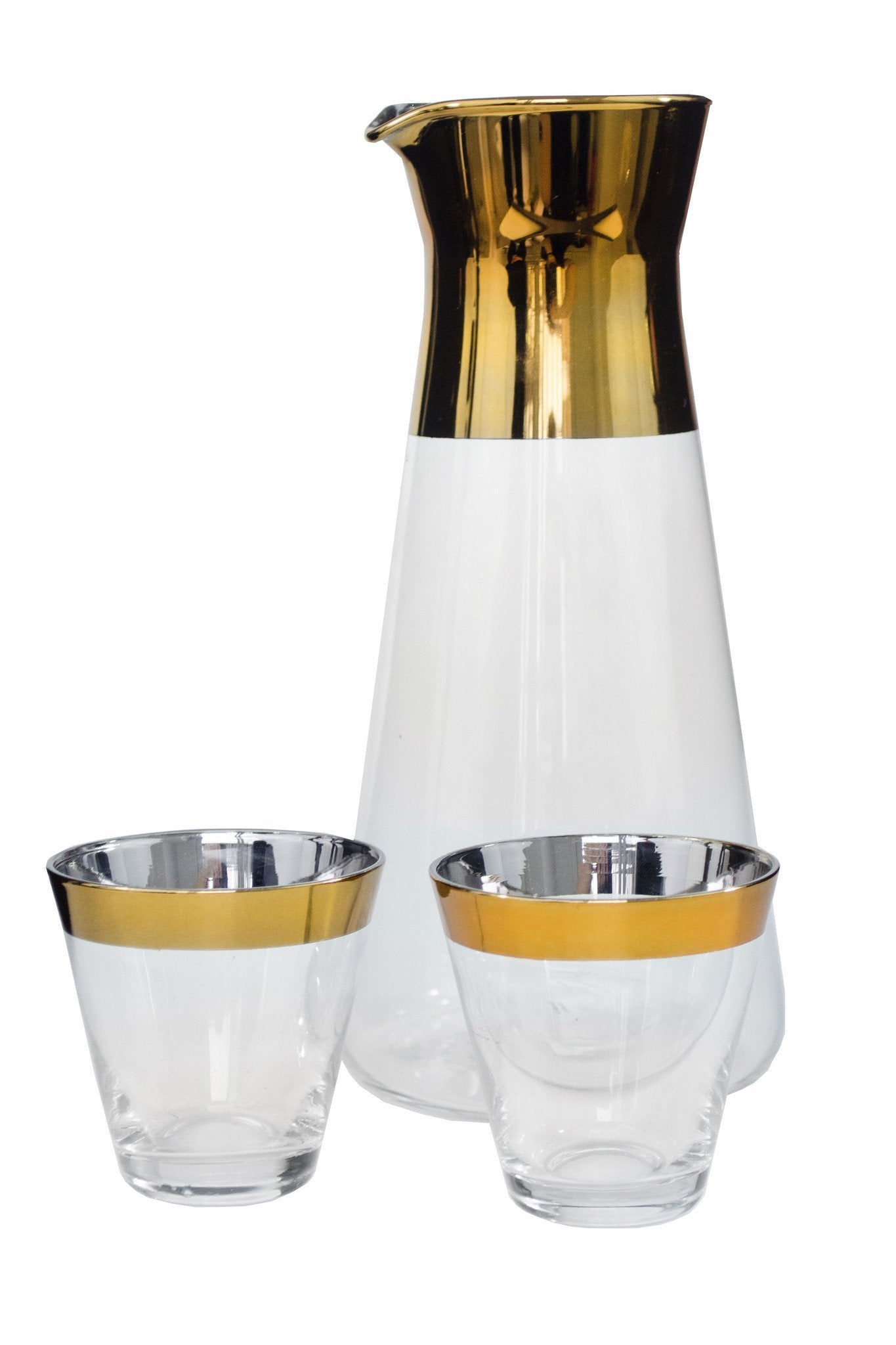 Gold Band Carafe – Two Penny Blue