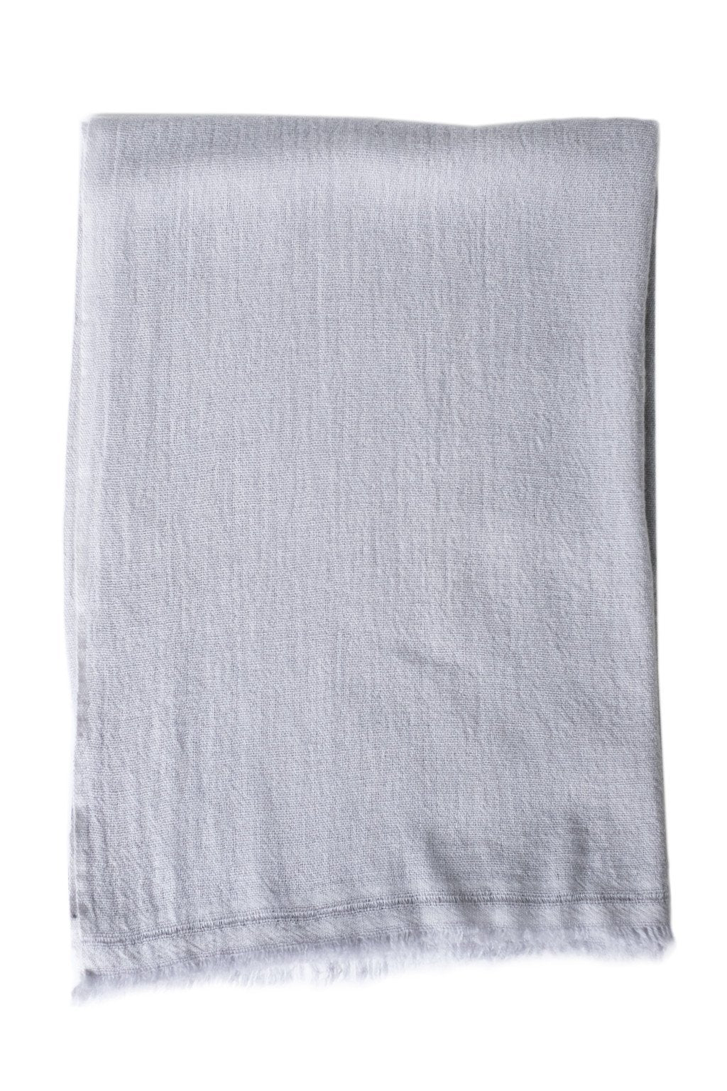 Luxe Light Gray Cashmere Scarf – Two Penny Blue